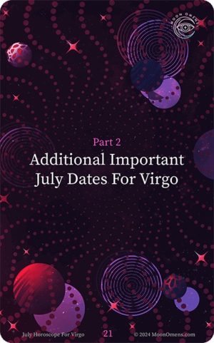 Virgo July Horoscope 2024 - Moon Omens