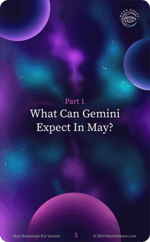Gemini May Horoscope 2024 - Moon Omens