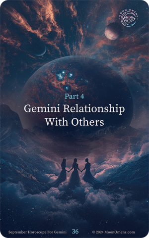 Gemini September Horoscope 2024 - Moon Omens