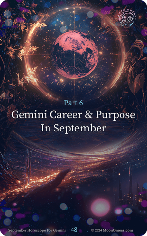 Gemini September Horoscope 2024 - Moon Omens