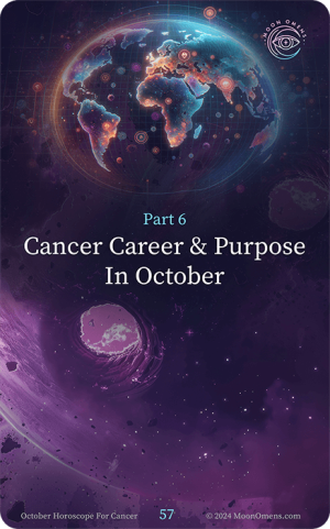 Cancer October Horoscope 2024 - Moon Omens