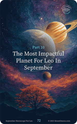 Leo September Horoscope 2025 - Moon Omens
