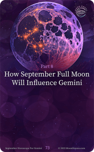 Gemini September Horoscope 2023 - Moon Omens