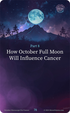 Cancer October Horoscope 2024 - Moon Omens
