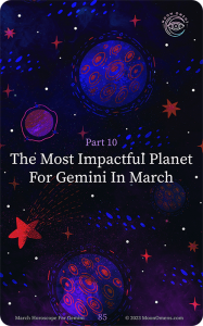 Gemini March Horoscope 2023 - Moon Omens